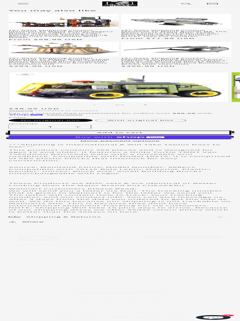 15+ Days Shipping Custom Identical To Major Brand | PDF | Toys