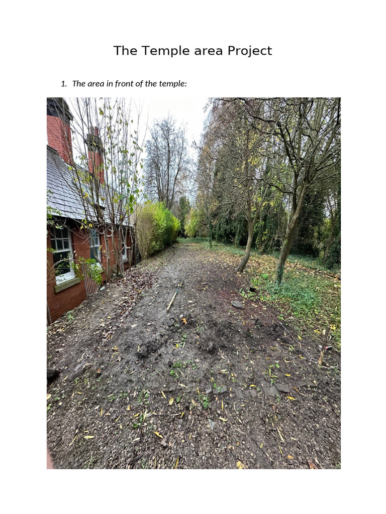 The Temple Area Project | PDF