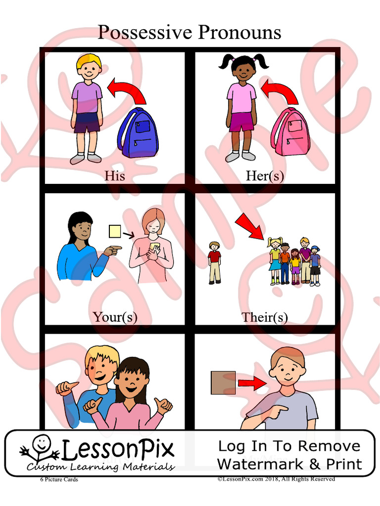 Possessive+Pronouns Material 4785310 | PDF