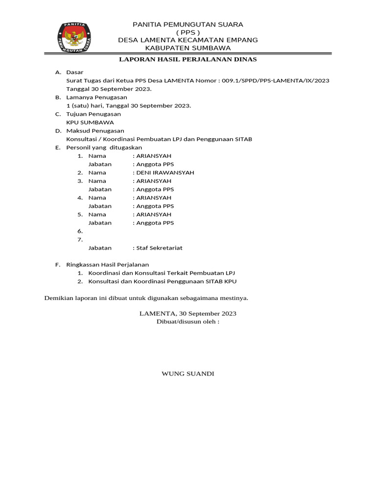 LAP HASIL | PDF