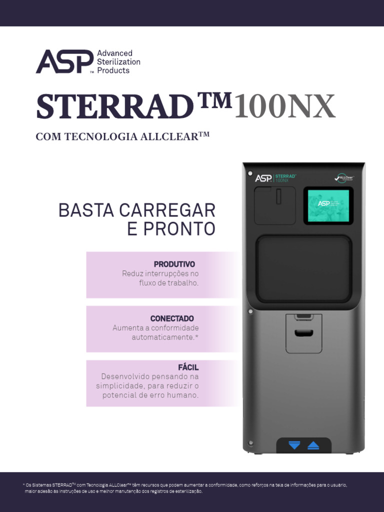 Ficha Tecnica - STERRAD 100NX ALLClear - 000230 | PDF | USB