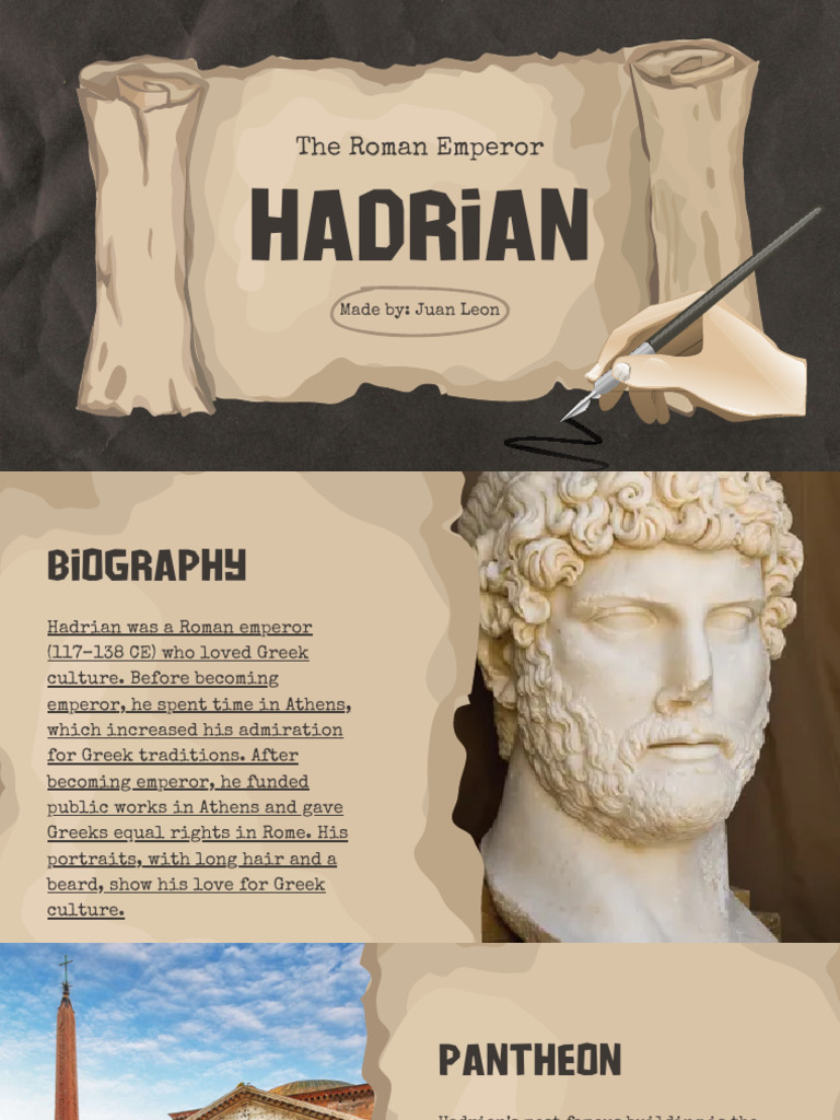 Hadrian: The Greek-Loving Roman Emperor | PDF