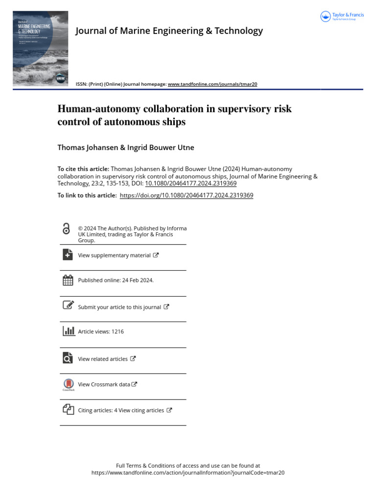 Human-autonomy collaboration in supervisory risk control of autonomous ...