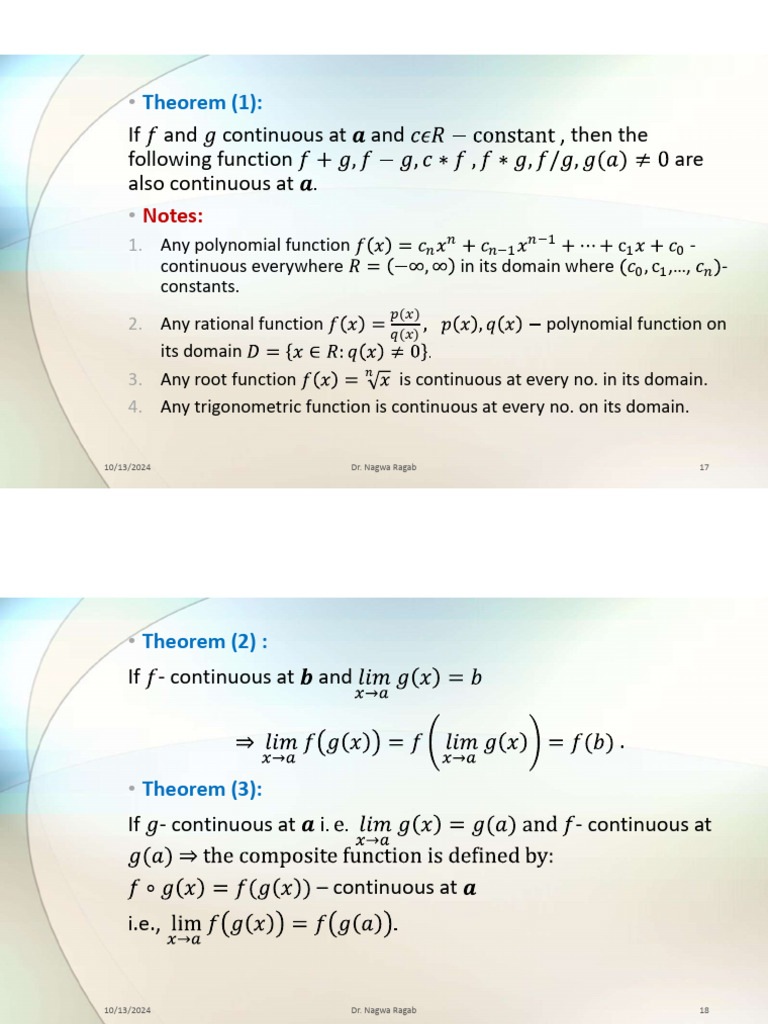 Continuity and Derivatives in Functions | PDF | Derivative | Function (Mathematics)