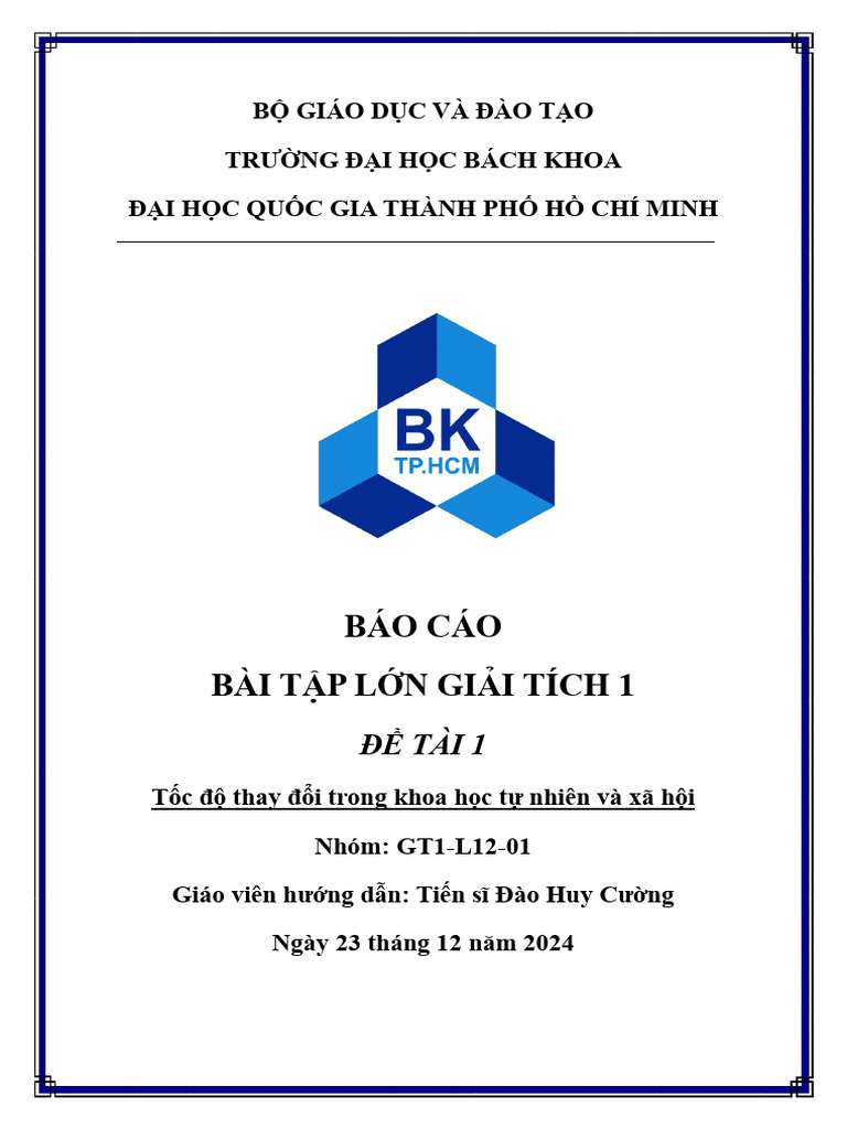 BTL GIẢI TÍCH 1 | PDF