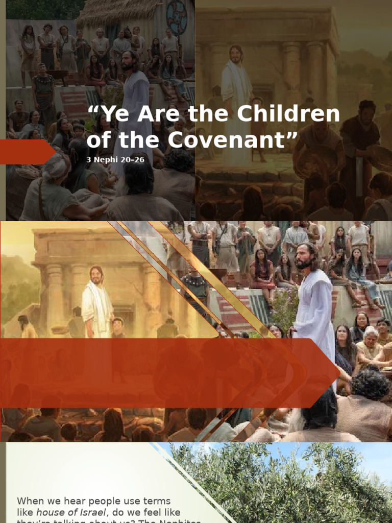 Ye Are the Children of the Covenant | PDF | Jesus | Tithe
