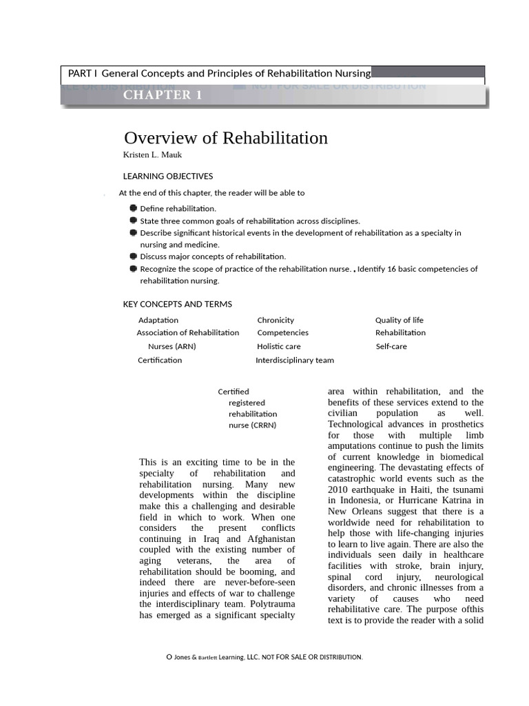 Overview of Rehabilitation | PDF | Physical Therapy | Physical Medicine ...