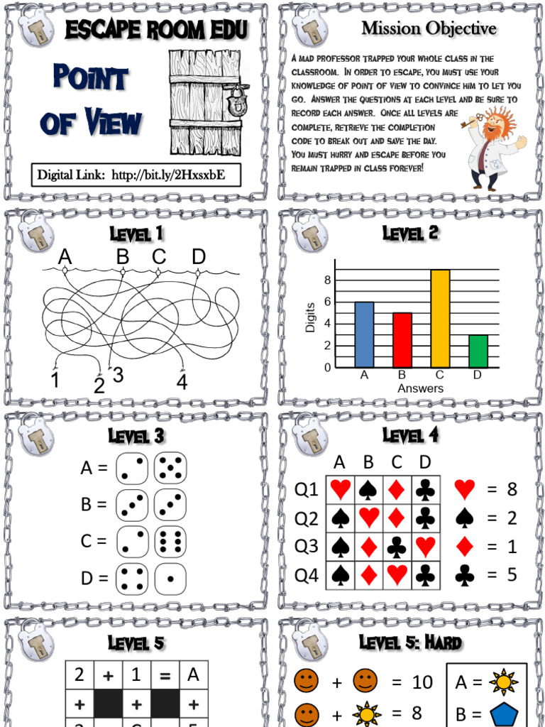 Figurative Language Escape Room | PDF
