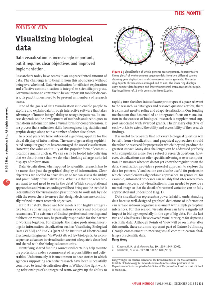 Enhancing Biological Research with Data Visualization | PDF ...