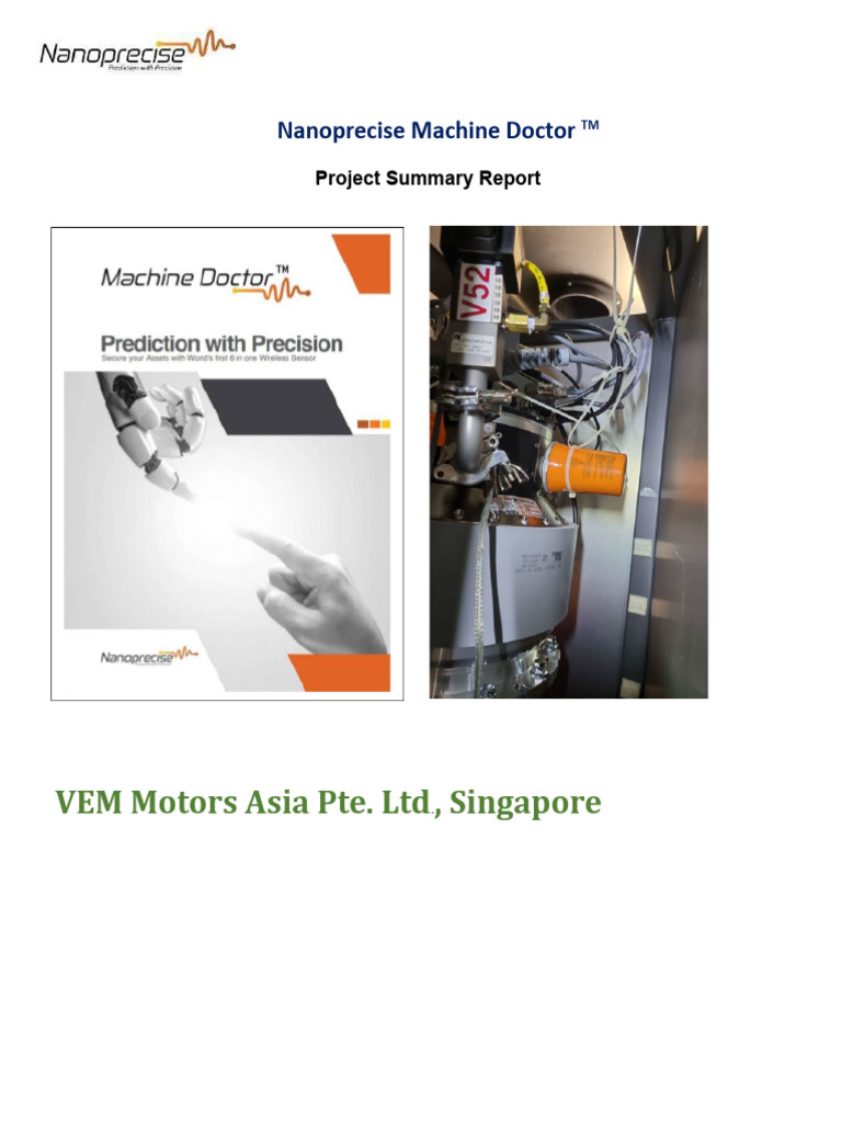 Nanoprecise Motion RPM Machine Report | PDF