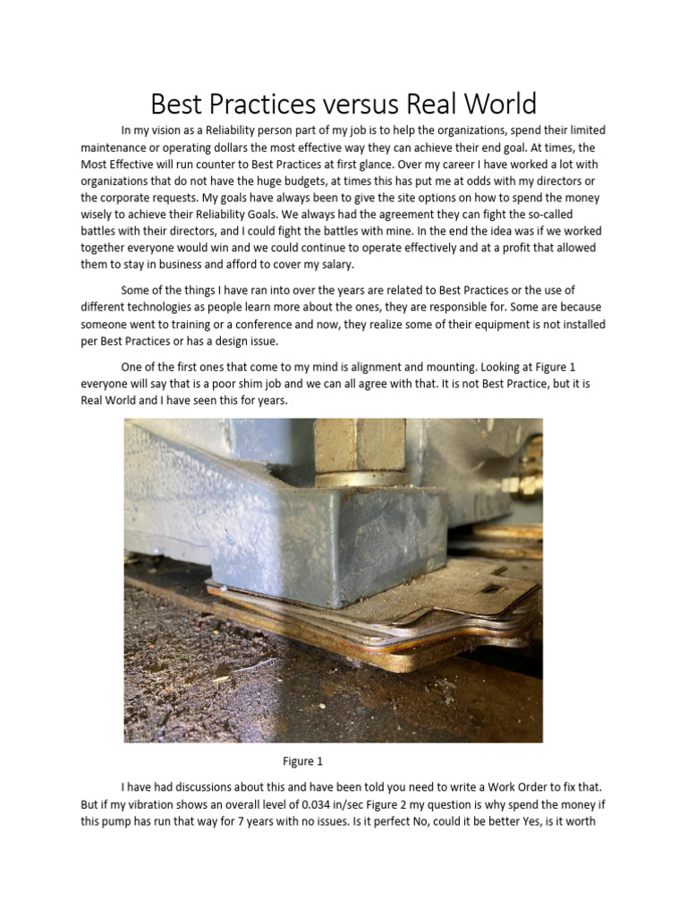 Best practices versus real world | PDF