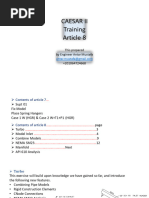 CAESAR II Static Modeling Tutorial | PDF | Pipe (Fluid Conveyance) | Pump
