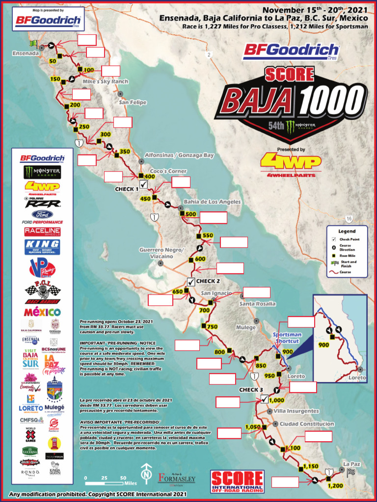 Pit Map - Baja - 1000 - 2021 - Print - v3 - Final - 2 | PDF