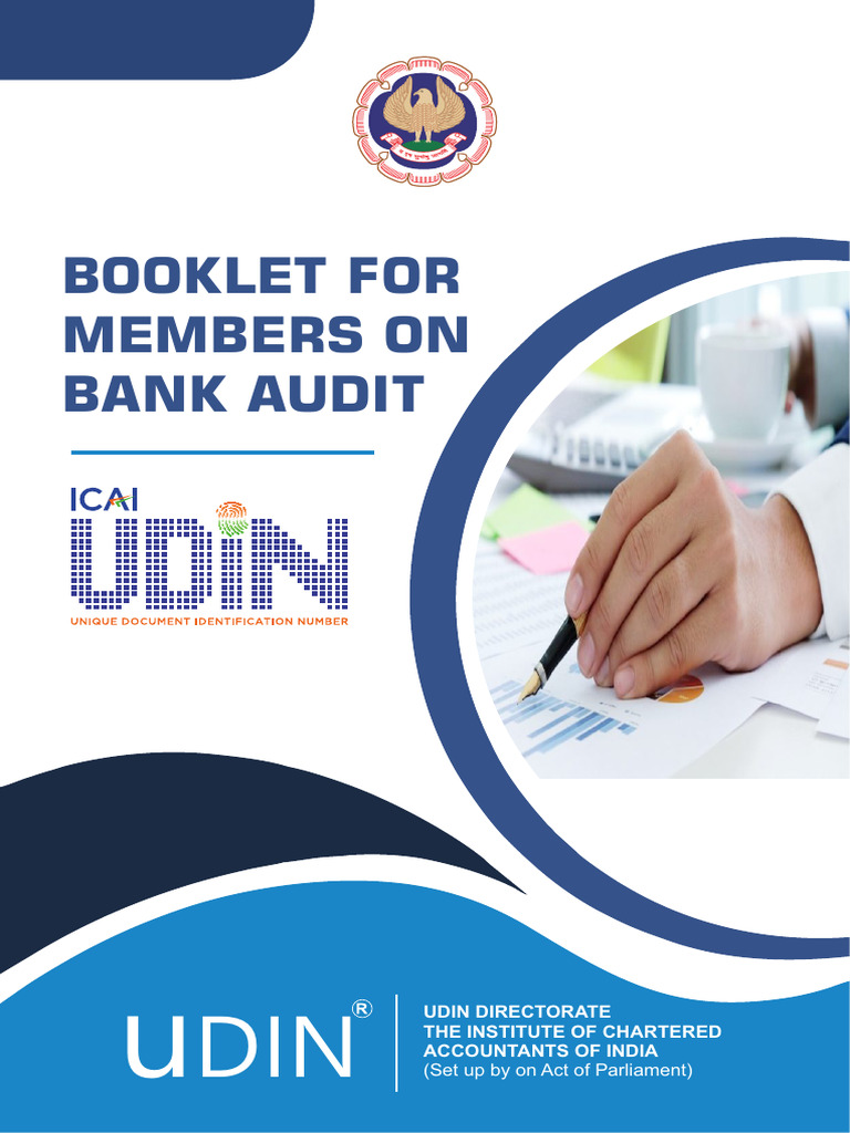 Bank Audit UDIN Guidelines for Members | PDF | Auditor's Report | Audit