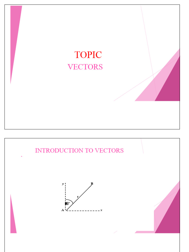 3690 Vectors Slide | PDF