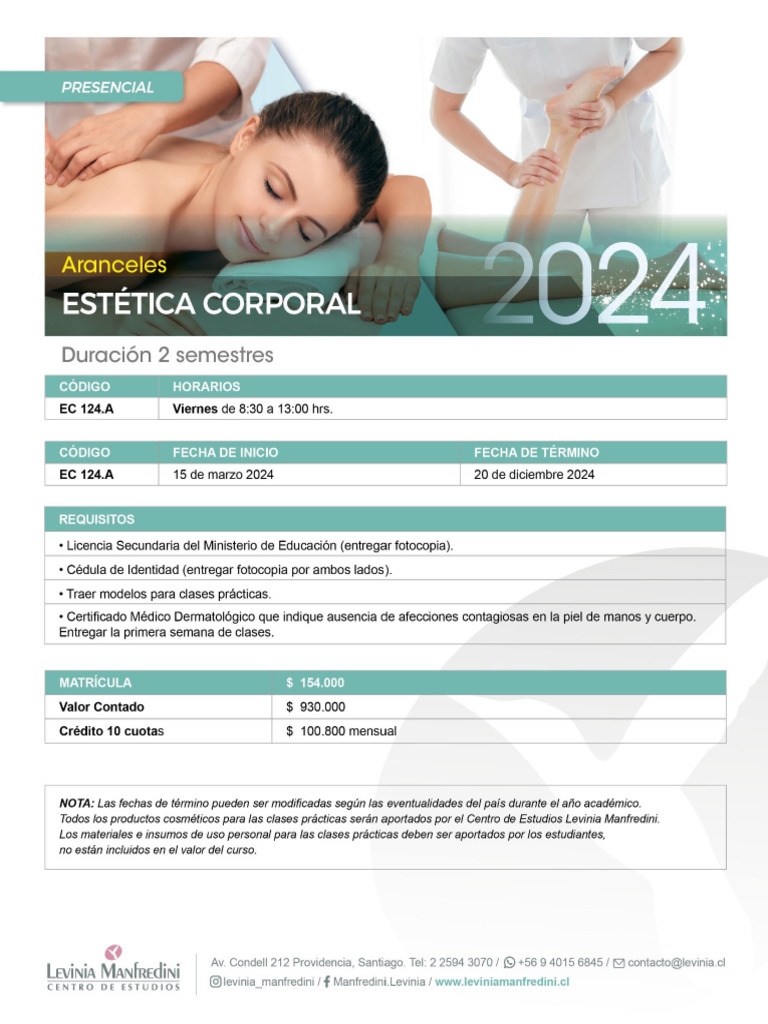 Estetica Corporal 2024 | PDF