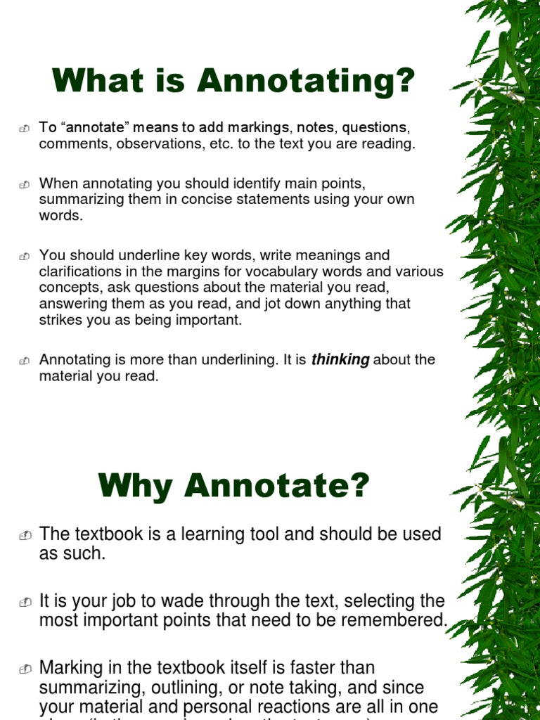 What Is Annotating | PDF