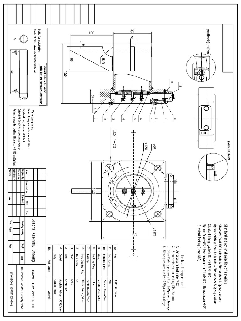 Weld On Type Radiator Butterfly Valve With Supports | PDF