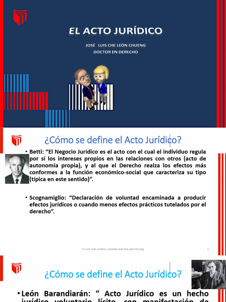 Definición del Acto Jurídico | PDF | Propiedad | Bienes (Ley)