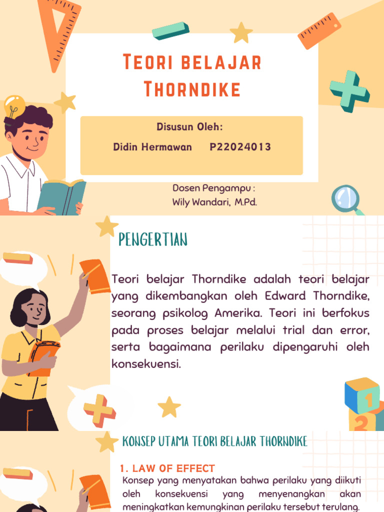 Teori Belajar Thorndike | PDF