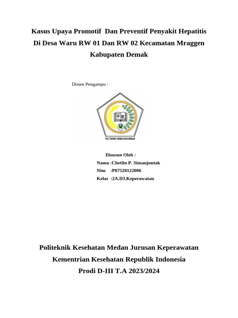 Upaya Promotif dan Preventif Hepatitis Demak | PDF