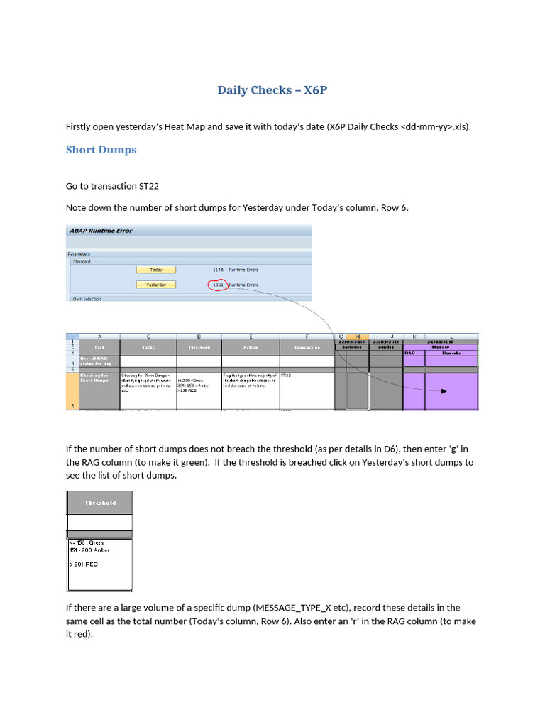 X6P Daily Checks Instructions-12092015 Updated | PDF | Computer Cluster ...