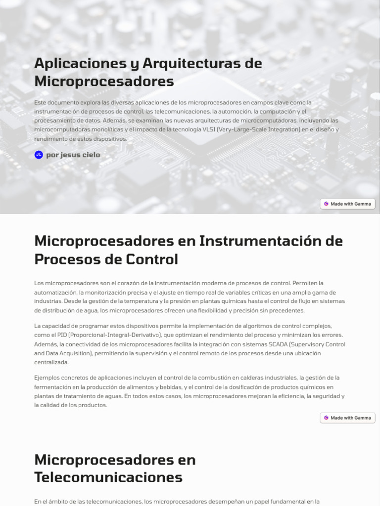 Aplicaciones y Arquitecturas de Microprocesadores | PDF | Microprocesador | Circuito integrado