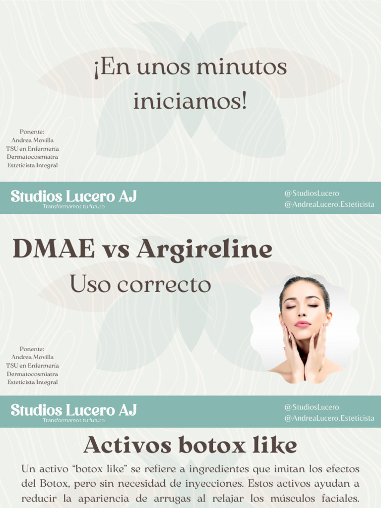 Activos "Botox Like" para la Piel | PDF | Contracción muscular | Músculo