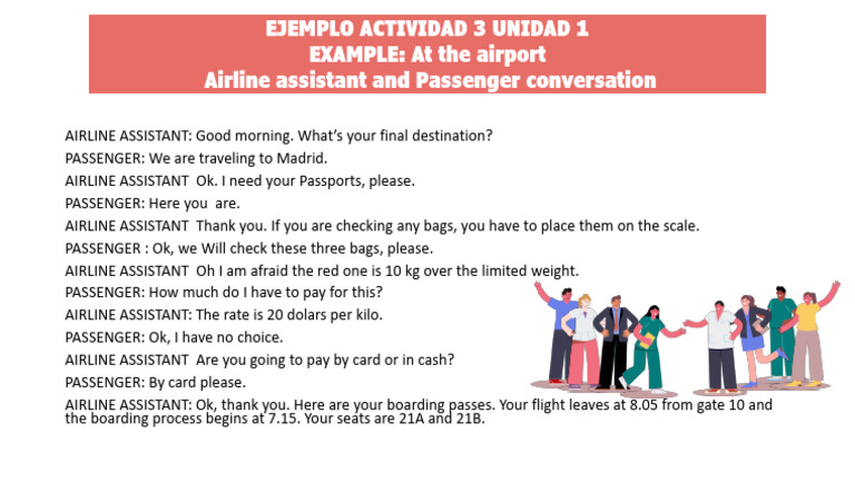 Airport Conversation Example | PDF