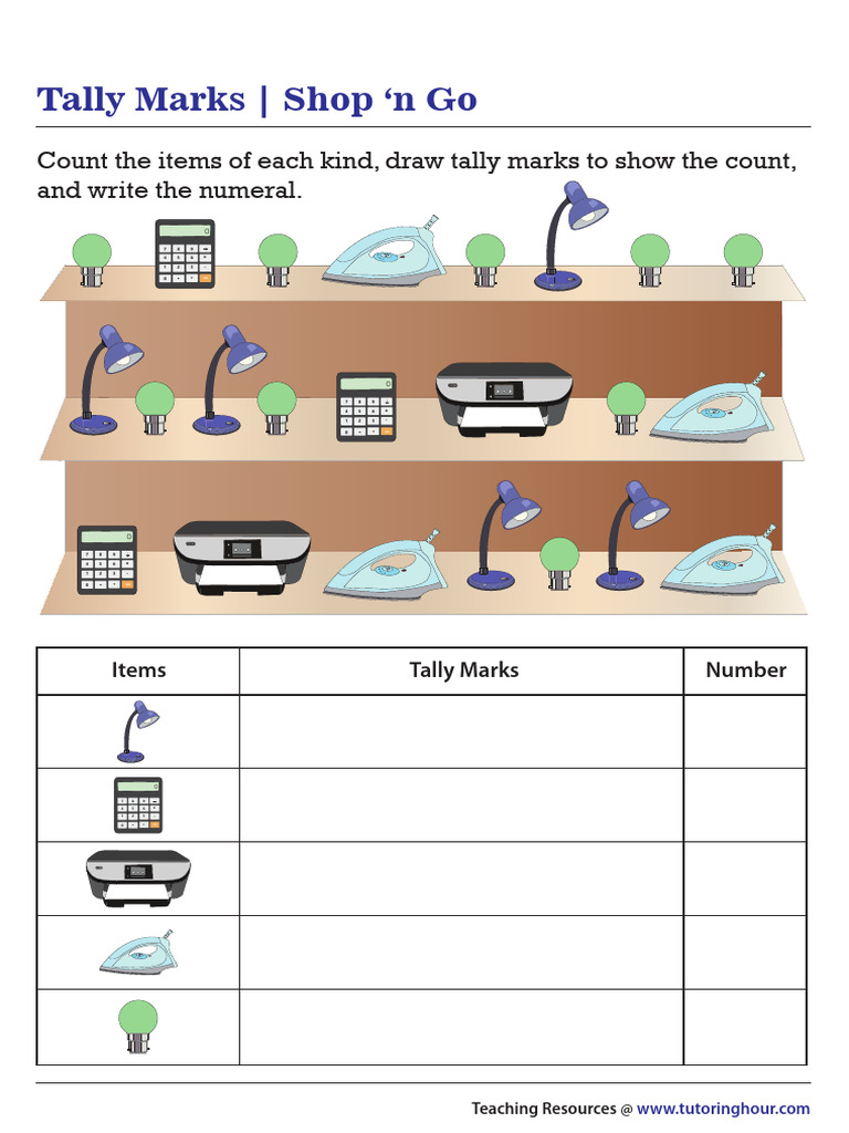 Tally Marks Teaching Resources | PDF | Mathematical Notation | Numbers