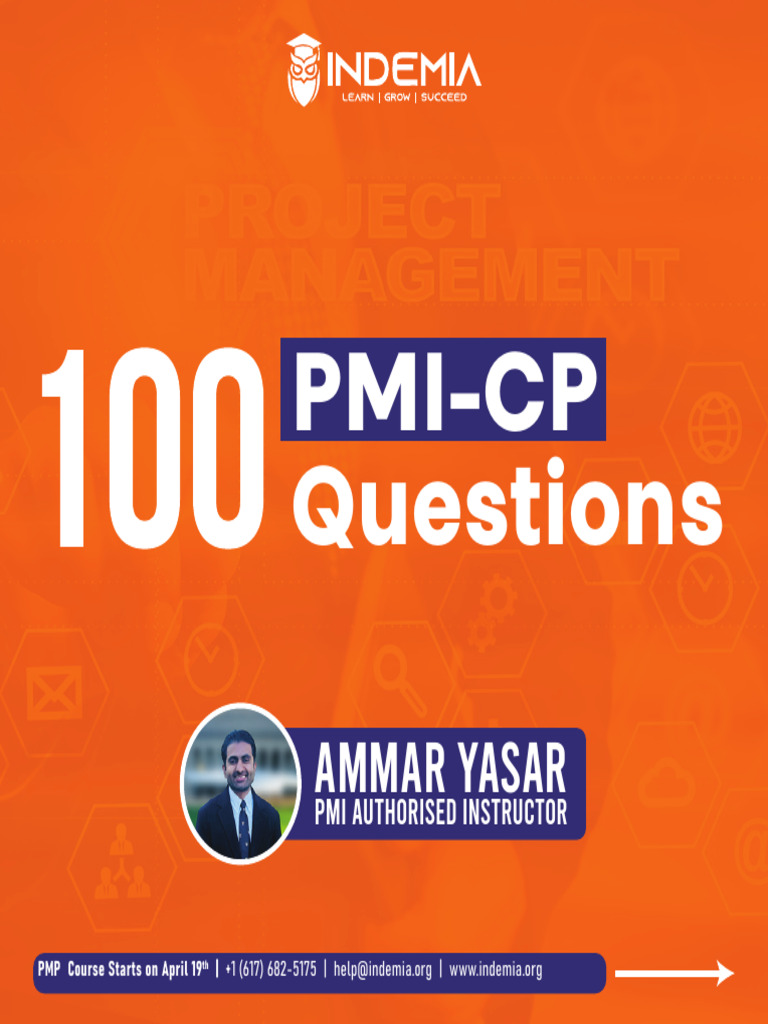 100 PMI CP Questions Ammar | PDF | Risk | Building Information Modeling