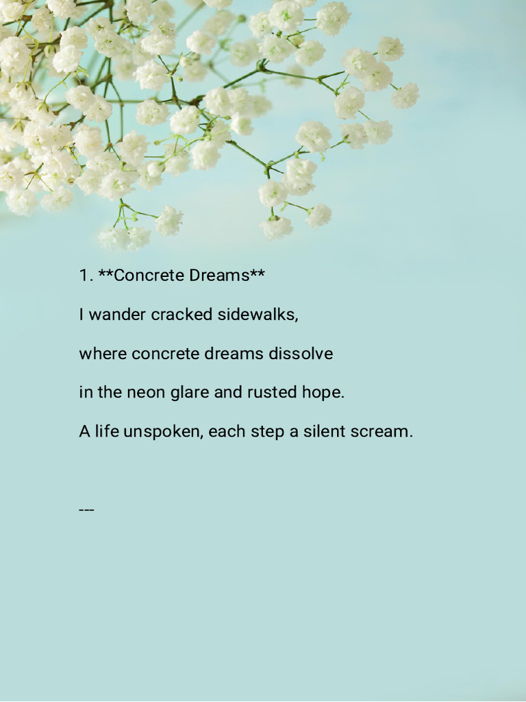 Just Some Random Poems pt2 | PDF