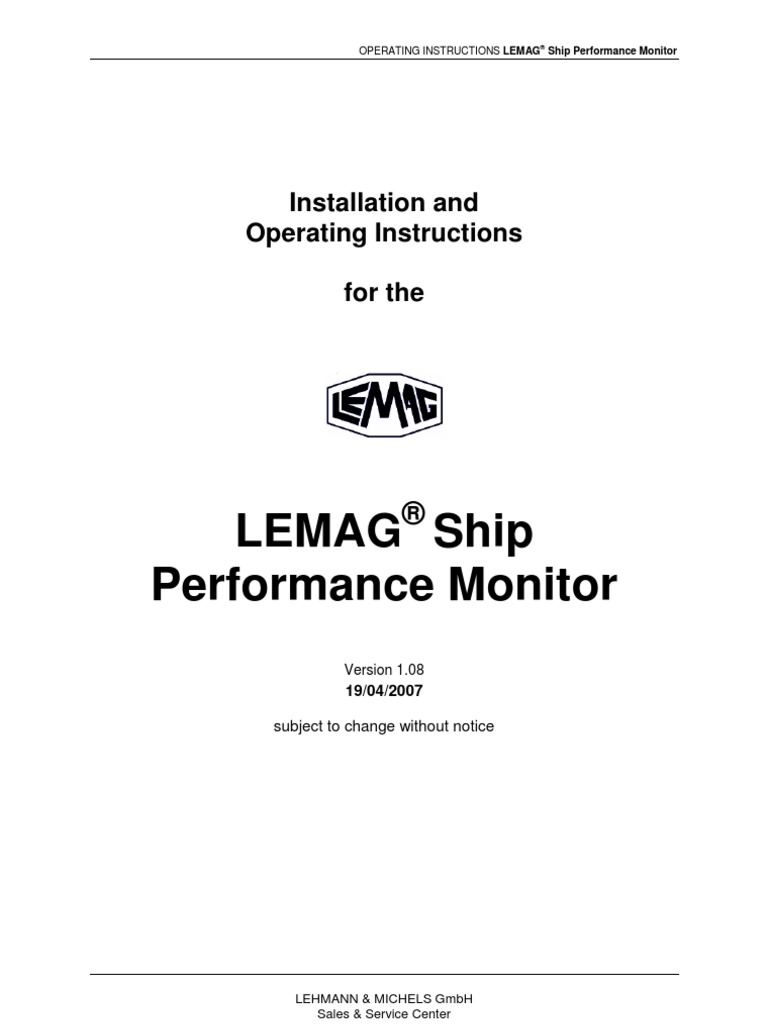 Manual Ship Performance Monitor 1.080 17.04 | PDF | Usb | Personal ...