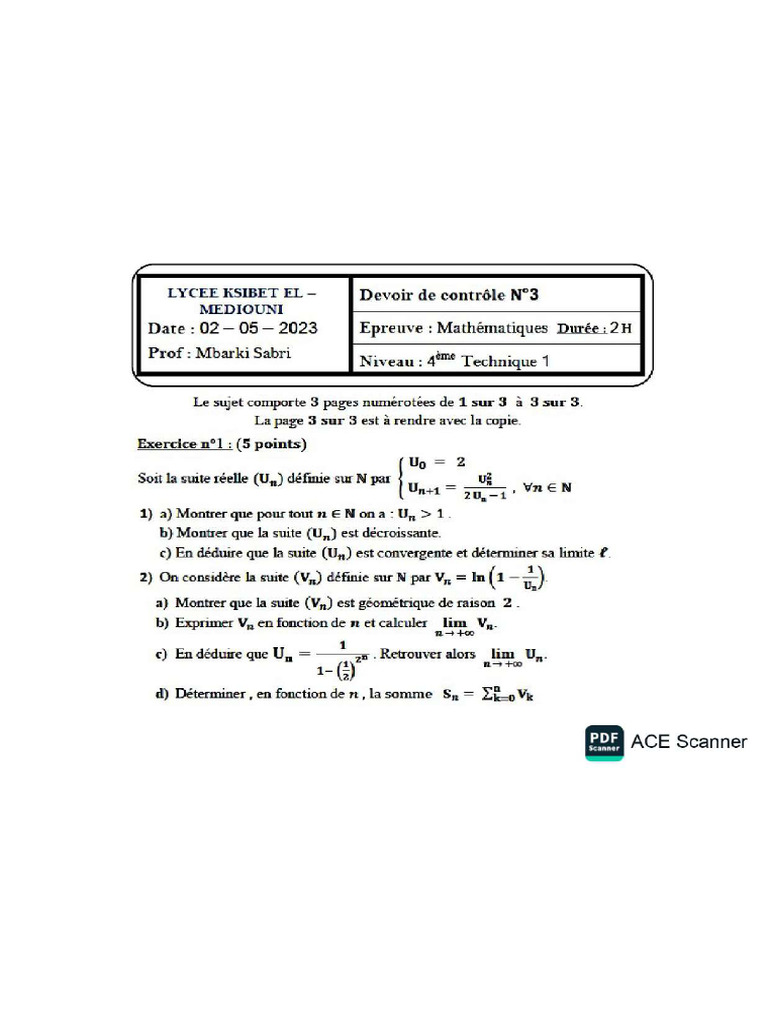 pdf exercice 1 | PDF