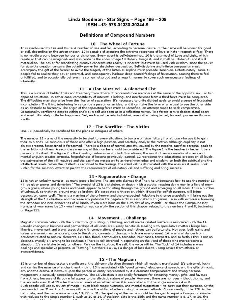 Compound Number 54 in Numerology | PDF | Karma | Numbers