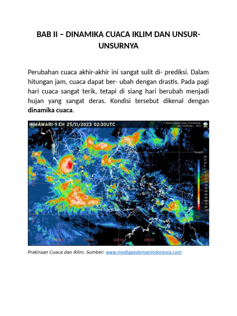 Dinamika Cuaca dan Iklim di Indonesia | PDF