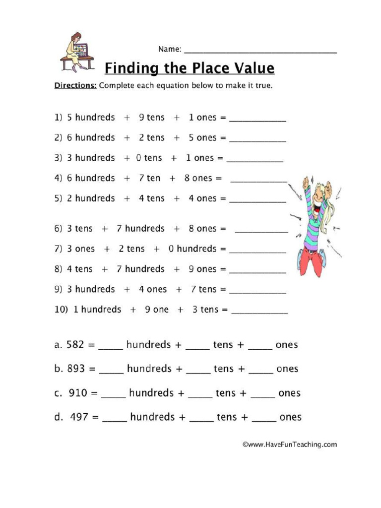 Place Value Addition | PDF