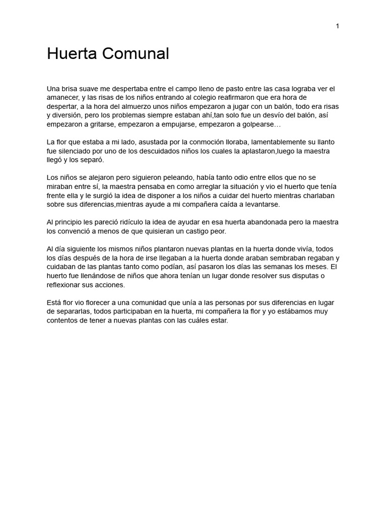 Micro-Cuento Acción Restaurativa (BORRADOR) | PDF