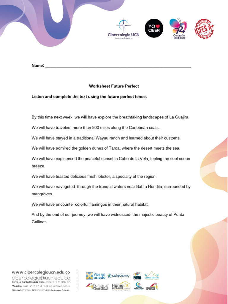 Future Perfect Listening | PDF