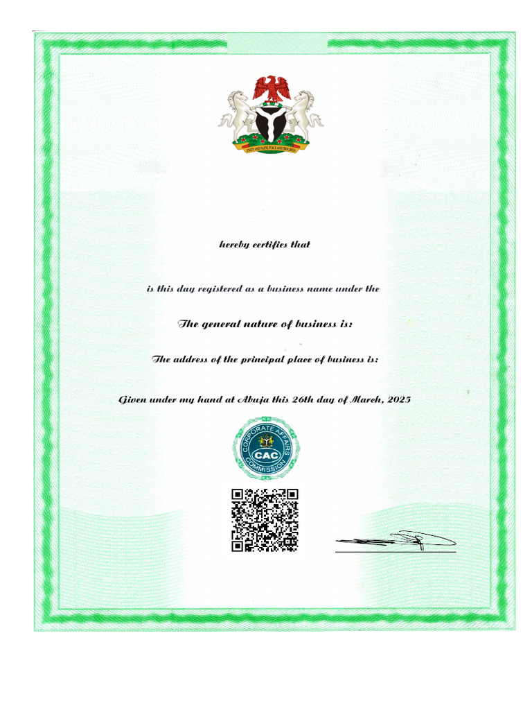 Certificate - Joe Speed Logistics | PDF