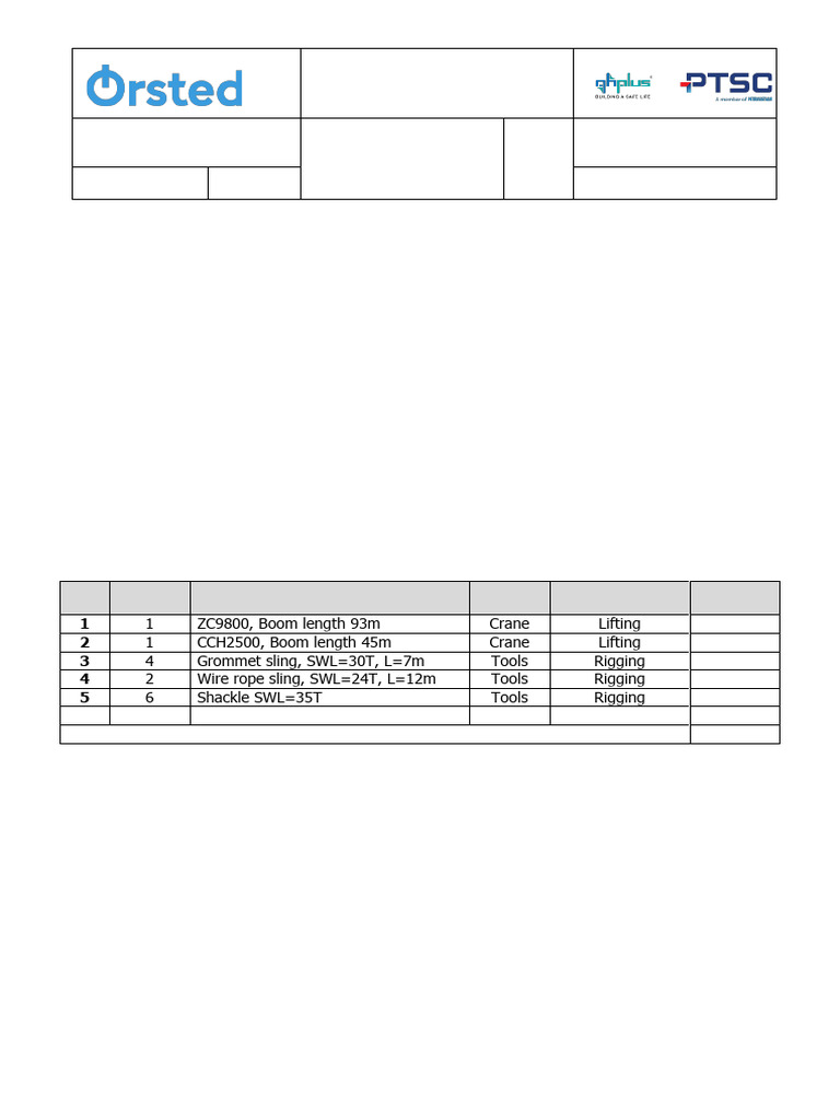 1.4 Upending Tower 52m - Module 24m - Crane CCH2500 Boom 45m | PDF ...