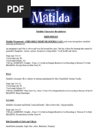 Matilda Script | PDF