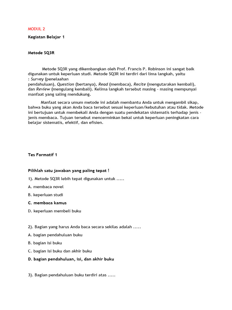 Rangkuman Modul | PDF