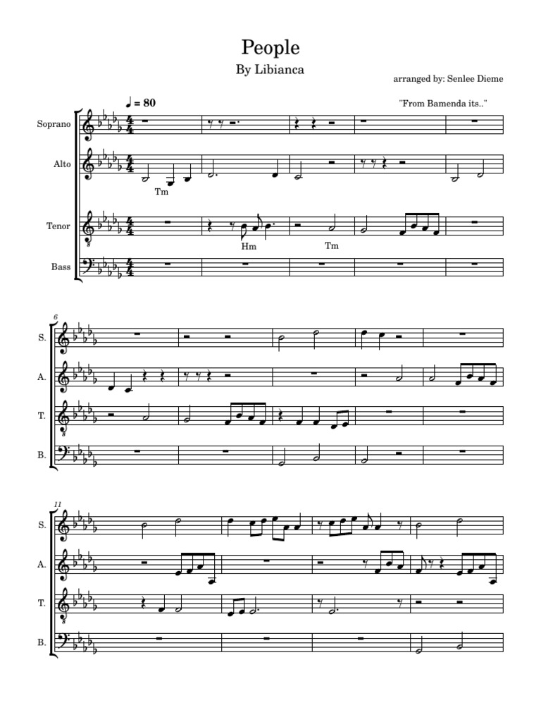 People | PDF | Choral Music | Choral Compositions