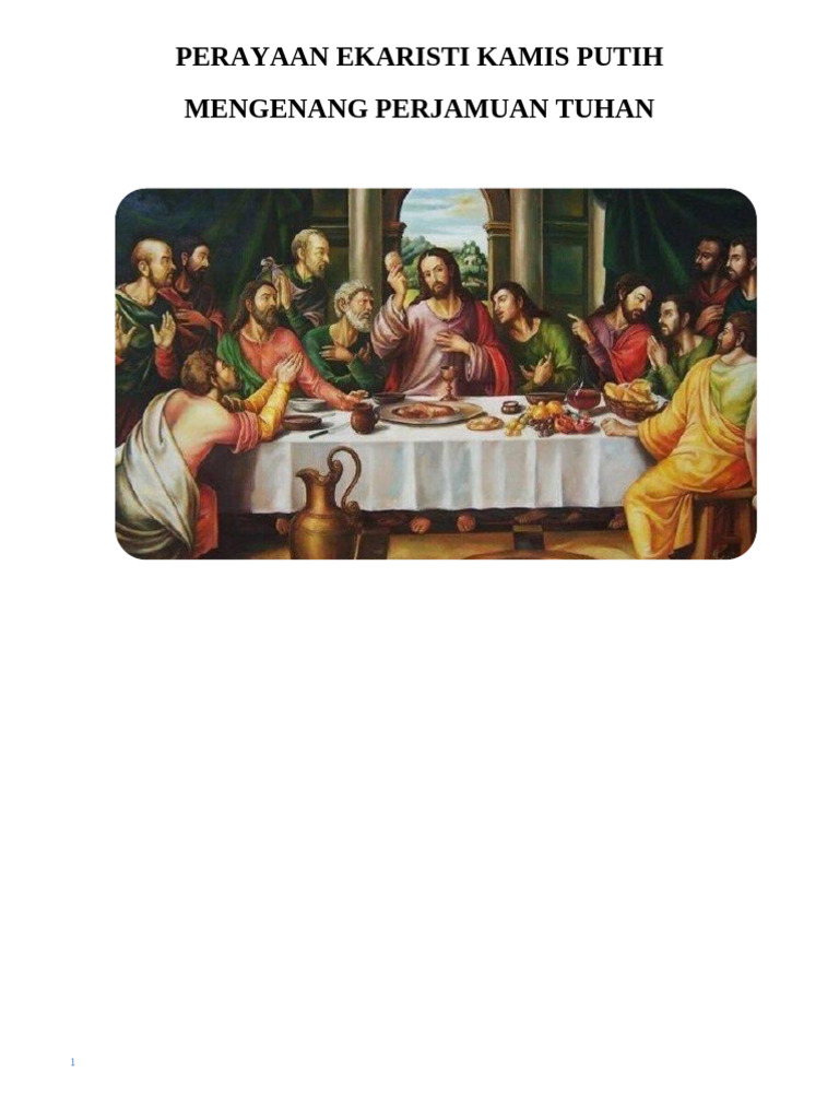 Kamis Putih Trinitas 2025 | PDF