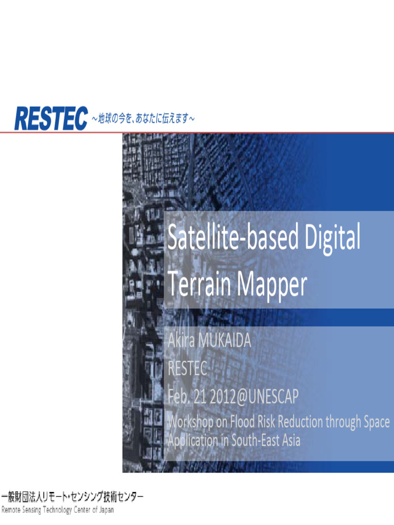 Satellite Based Digital Terrain Mapper Akira | PDF | Geographical ...