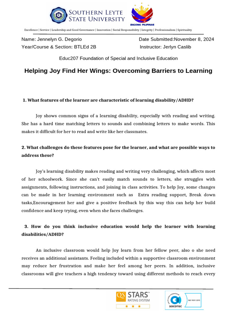 Case Study Joy | PDF