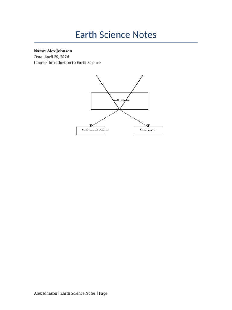 Earth Science Notes | PDF