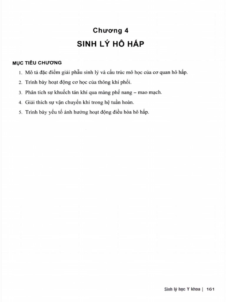 C4 Sinh Lý Hô Hấp | PDF