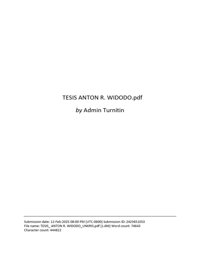 Turn Anton R. Widodo | PDF